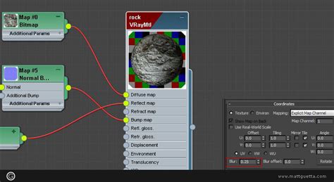 rocks modeling displacement and shader vray