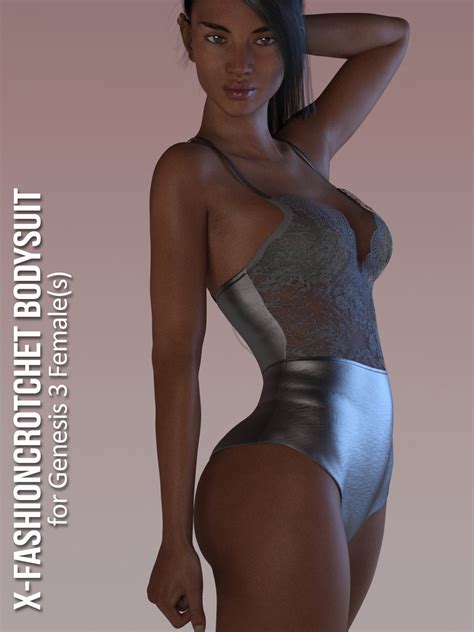 x fashioncrotchet bodysuit for genesis 3 female s 3d