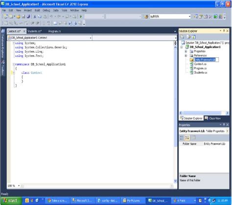 entity framework approach to connect to ms sql server 2008