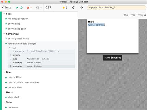 cypress angularjs unit test npm