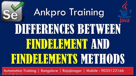 selenium with java 16 differences between findelement and