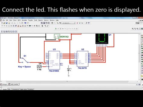 ni multisim automatic 7 segment counter youtube