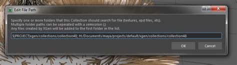 solved xgen file path editing autodesk community