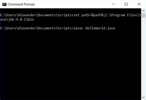 what is the process to run a java program in cmd