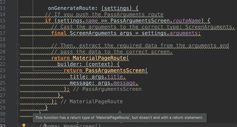 pass arguments to a named route page issue · issue 2927 · flutter