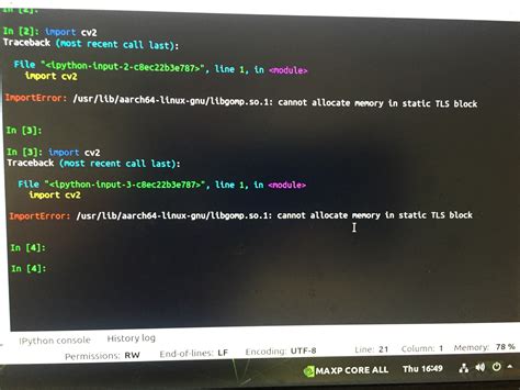 opencv import error on spyder3 on jetson tx2 jetson tx2 nvidia