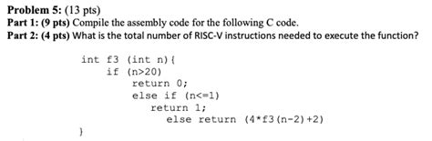solved problem 5 13 pts part 1 9 pts compile the as