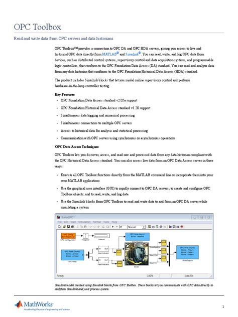 opc toolbox matlab server computing