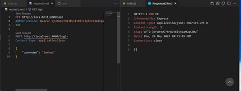 authenication with jwt returning empty array with a get request [nodejs