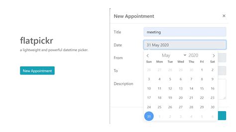 flatpickr bootstrap a simple appointment modal form youtube