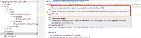 failed to read artifact descriptor for org springframework boot spring
