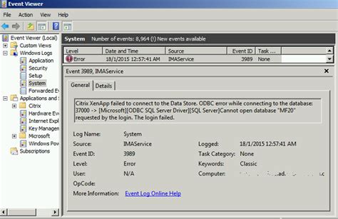 xenapp sspi handshake failed with error code 0x8009030c