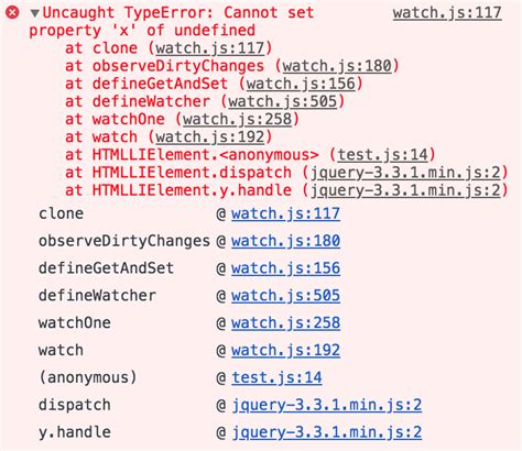 uncaught typeerror cannot set property x of undefined