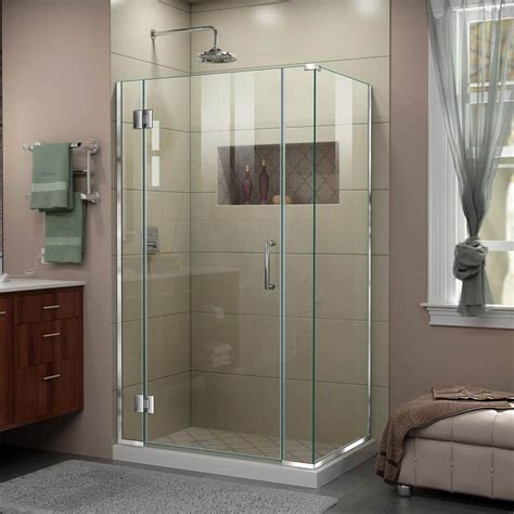 Dreamline Unidoor X 40 In W X 30 3 8 In D X 72 In H Frameless Hinged