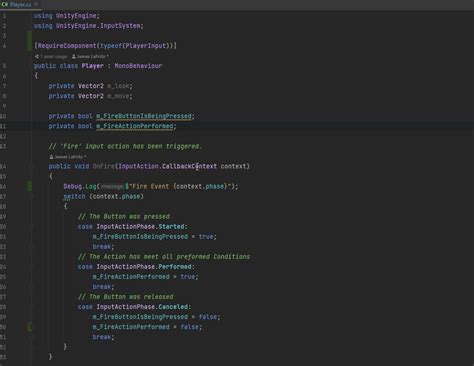 unity new input system part 2 c events responding to unity actions