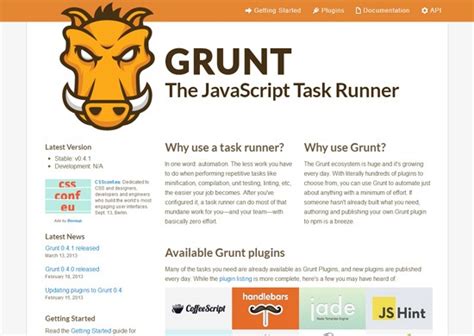 web development grunt javascript task runner