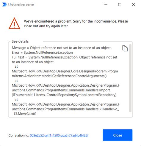 error in pasting code power platform community