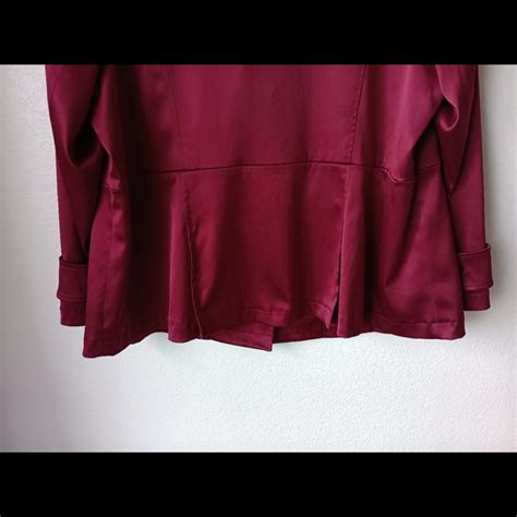 Lane Bryant Size 26 Burgundy Button Down Depop