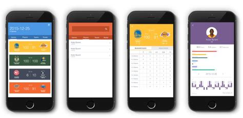ios and android nba app built with react native