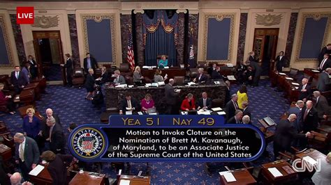 Senate Votes 51 49 To Move Kavanaughs Nomination To A Final Vote