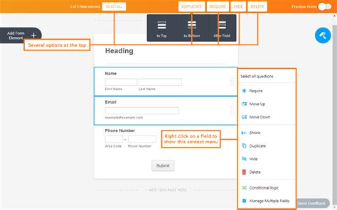 how to manage multiple fields