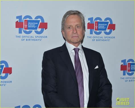 michael douglas attends cancer event after clearing up