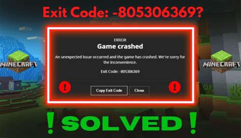 minecraft exit code 805306369 what is and how to fix it easily