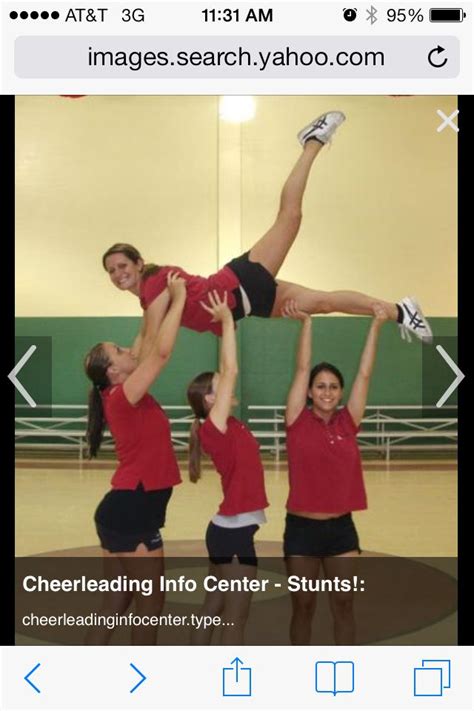 Cheer Stunt Cheer Stunts Cheerleading Stunt Easy Cheer Stunts