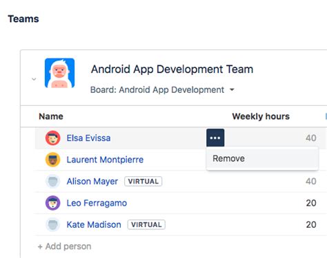 adding and removing teams and team members atlassian support