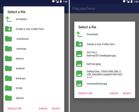 a simple file and directory picker dialog for android laptrinhx