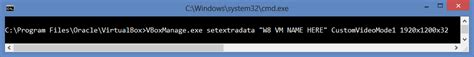 windows make virtualbox use full screen size in windows 8 unix