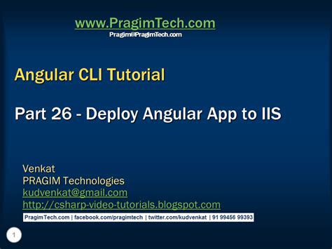 sql server and c video tutorial deploy angular app to iis slides