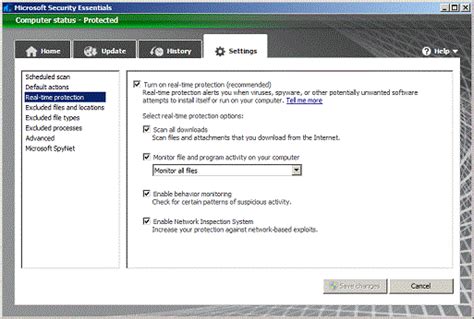 hp pcs using microsoft security essentials to protect against viruses
