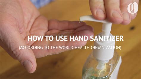 How To Properly Apply Hand Sanitizer Youtube