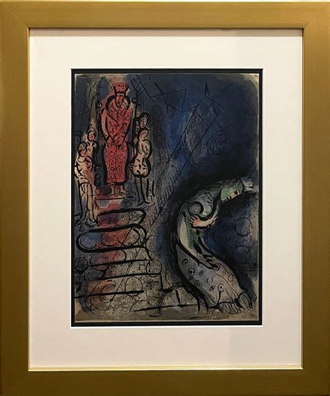 Marc Chagall Black And Blue Bouquet At 1stdibs
