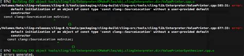 building error default initialization of an object of const type