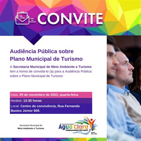 Prefeitura Convida População Para A Audiência Pública Sobre O Plano