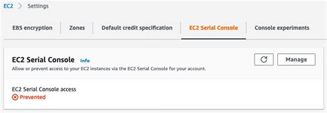 configure access to the ec2 serial console amazon elastic compute cloud