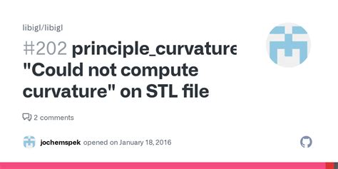 principle curvature could not compute curvature on stl file · issue