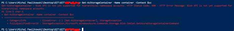 connecting to azure data lake storage gen2 from powershell
