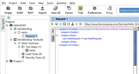 creating soap project with wsdl