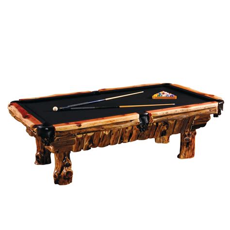 Hand Crafted 8 Juniper Pool Table Rustic Pool Table Handmade Pool