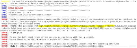 maven compiler plugin x x x or one of its dependencies could not be