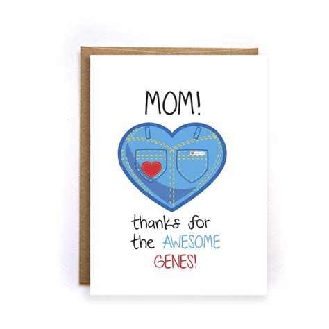 Mothers Day Card Unique Thank You Mom Card Mothers Day Card Mom