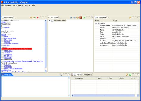 exploring the gui accessibility mode