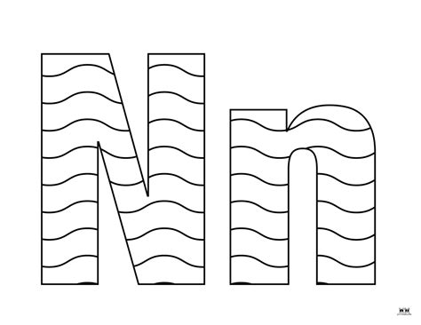 Letter N Coloring Pages 15 Free Pages Printabulls