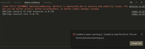 buffer deprecationwarning · issue 2262 · wallabyjs public · github