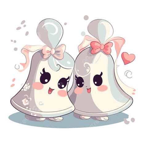 Campanas De Boda Clipart Linda Pareja Campanas Ilustración Dibujos