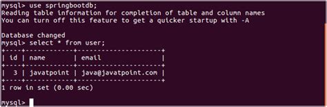 spring boot jdbc example javatpoint