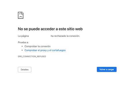 Error Err Connection Refused Xufa